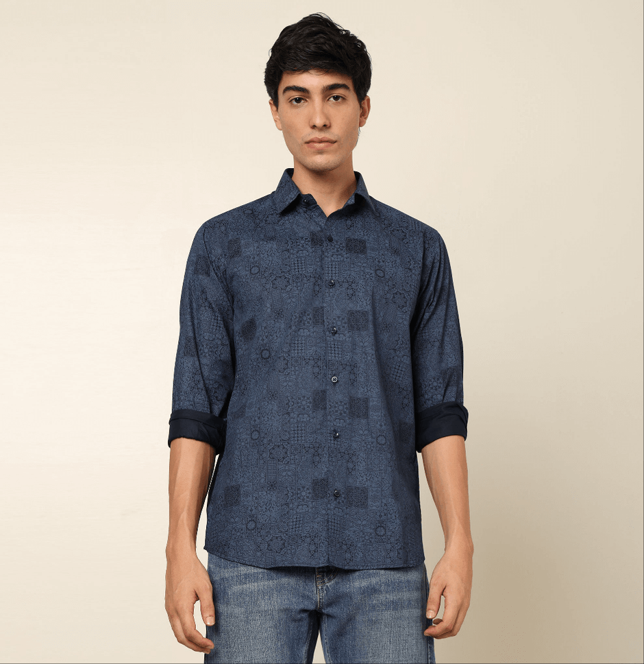 Shop Men's Ethnic Wear & Designer Shirts | Crease India